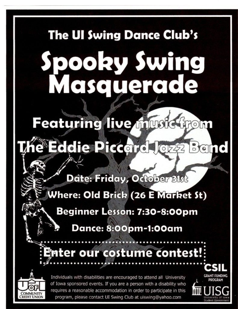 2014-Spooky-Swing-poster - The Eddie Piccard Jazz Quartet